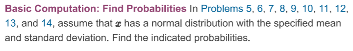 Solved Basic Computation: Find Probabilities In Problems 5, | Chegg.com