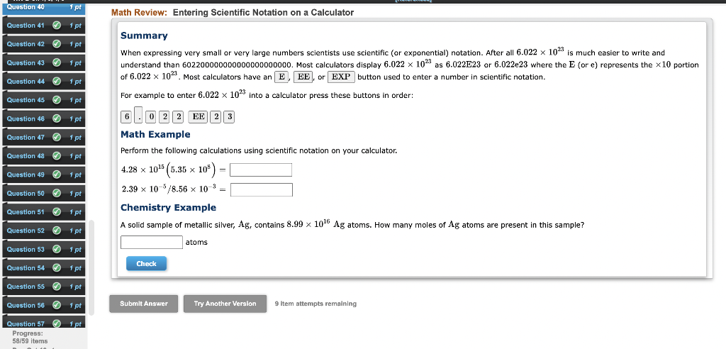 Solved When expressing very small or very large numbers | Chegg.com