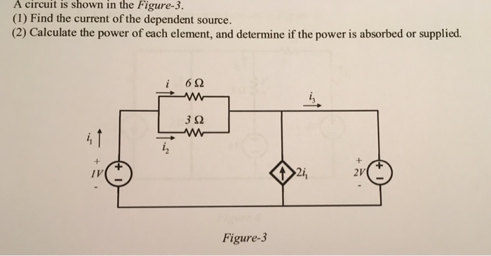 Solved A circuit is shown in the Figure-3. Find the current | Chegg.com