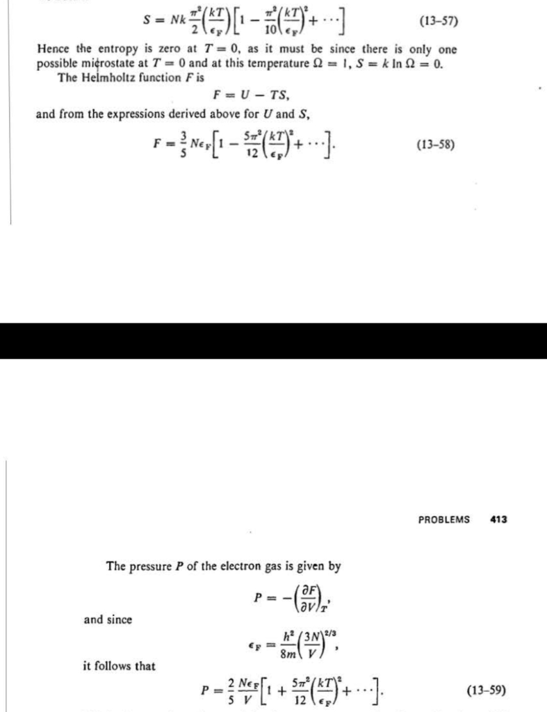 Solved 13-17 The Fermi velocity is defined as v(2e/m) and | Chegg.com