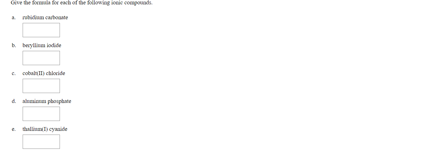 Solved Provide systematic names for each of the following | Chegg.com