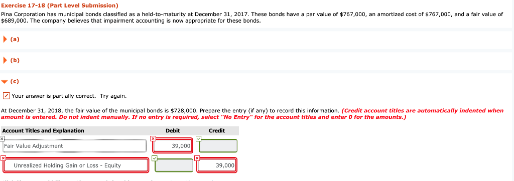 Solved Exercise 17-18 (Part Level Submission) Pina | Chegg.com