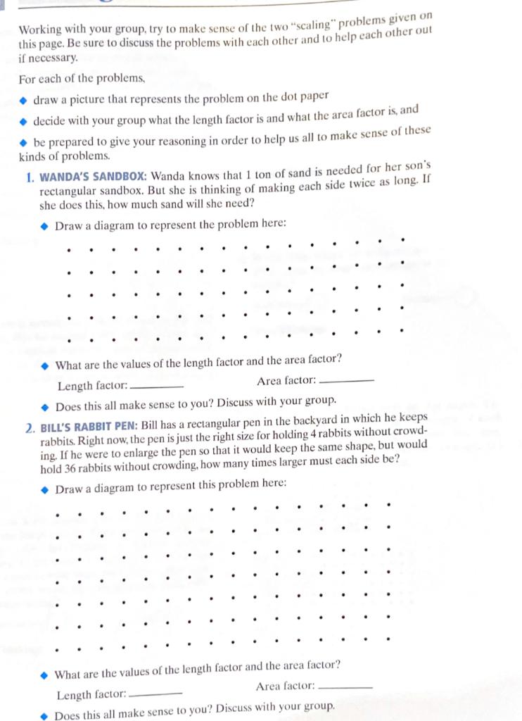Solved Working with your group, try to make sense of the two | Chegg.com