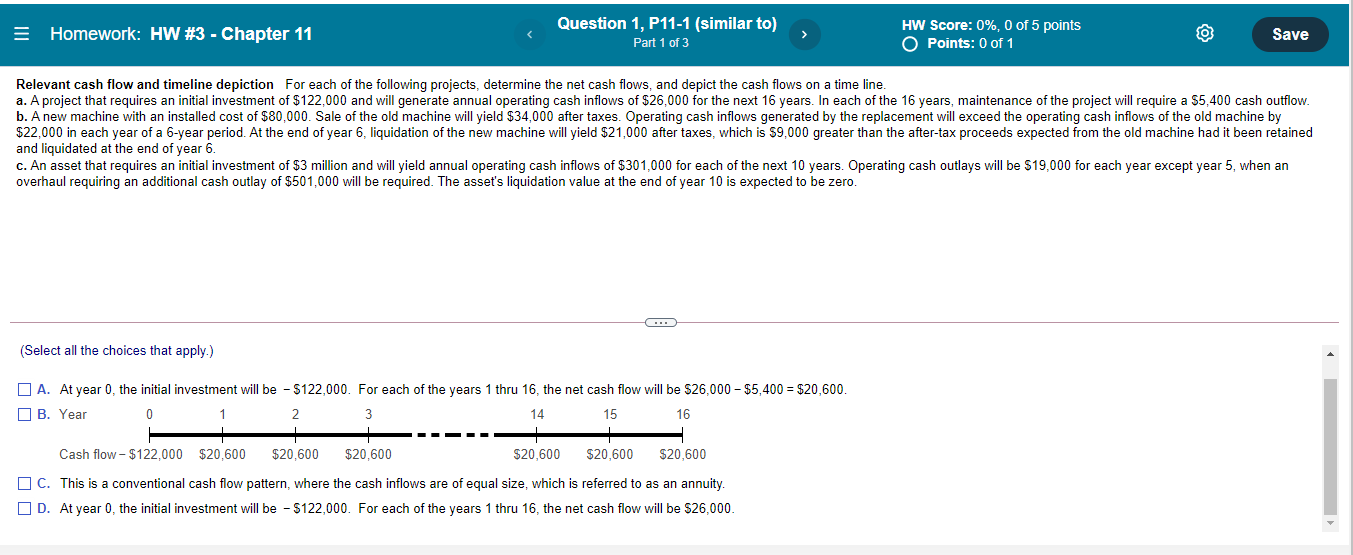 Solved = Homework: HW #3 - Chapter 11 Question 1, P11-1 | Chegg.com