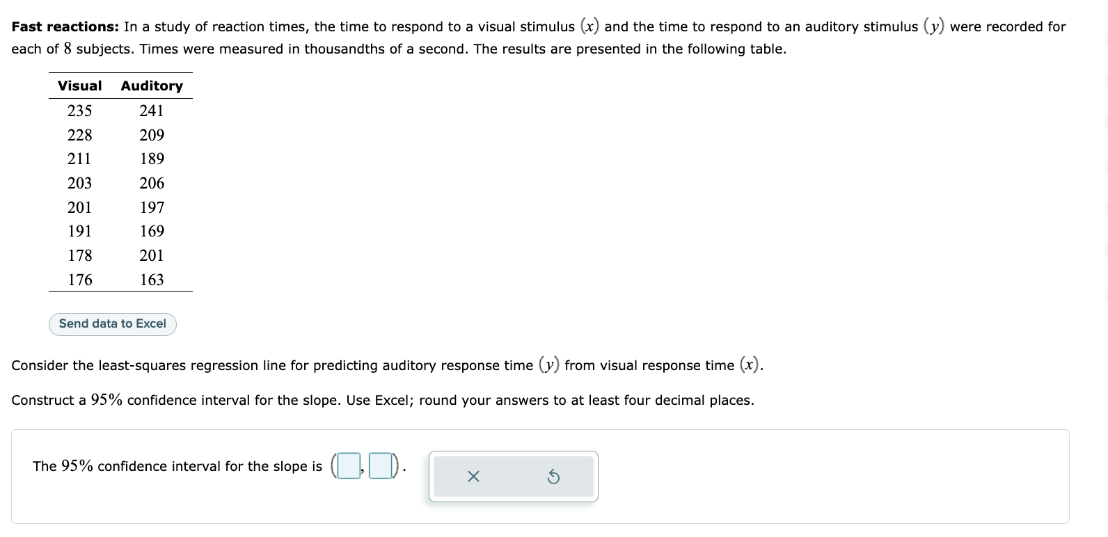 Solved Fast reactions: In a study of reaction times, the | Chegg.com