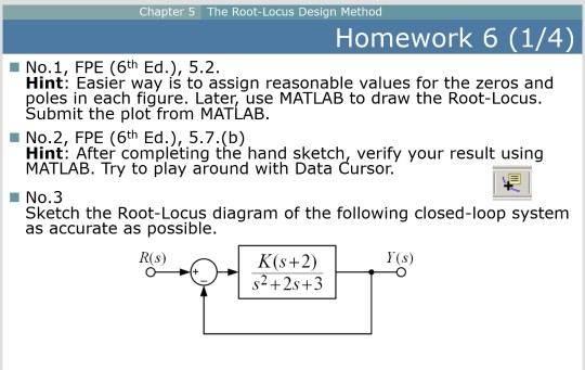 Solved Chapter 5 The Root-Locus Design Method Homework 6 | Chegg.com