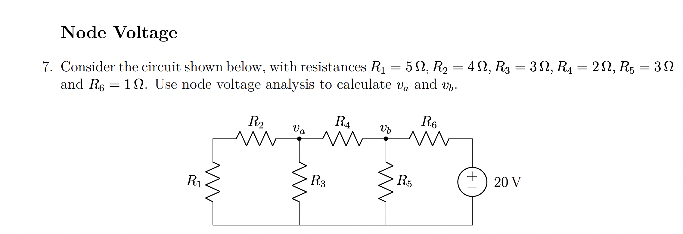 Solved Consider the circuit shown below, with resistances R1 | Chegg.com