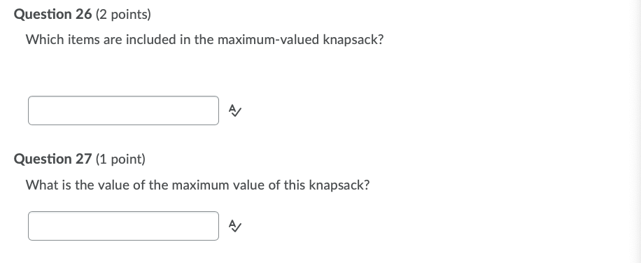 Solved Complete a dynamic programming table, like the one | Chegg.com