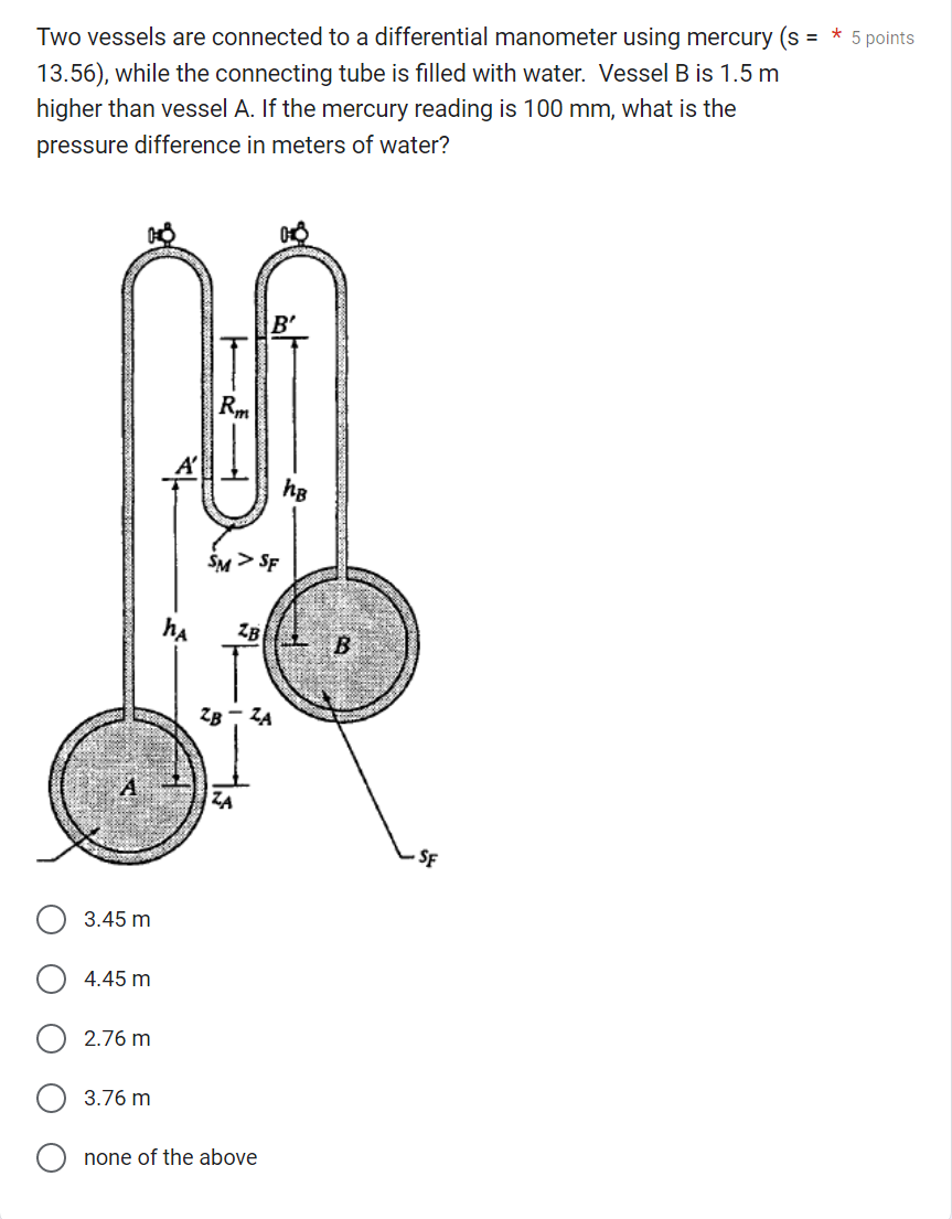 Solved Two Vessels Are Connected To A Differential Ma - vrogue.co Solved Two Vessels Are Connected To A Differential Ma - vrogue.co