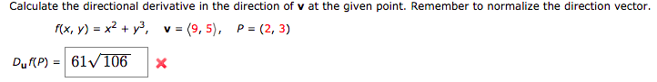 Solved Calculate The Directional Derivative In The Direction