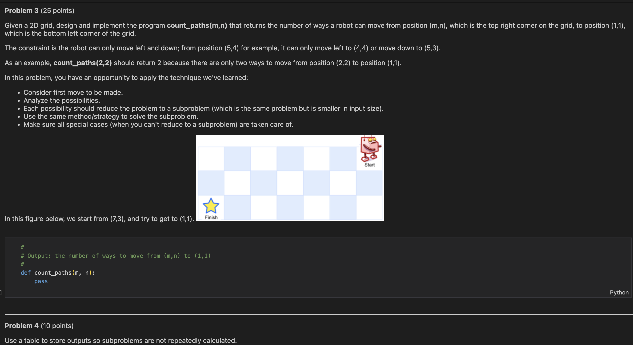 Solved which is the bottom left corner of the grid. The | Chegg.com