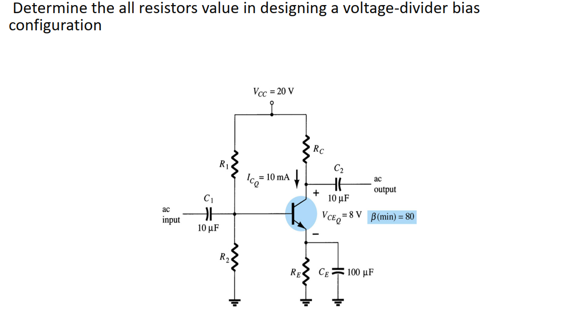 Solved Determine the all resistors value in designing a | Chegg.com