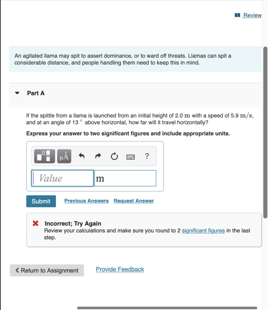 Solved An agitated llama may spit to assert dominance, or to | Chegg.com