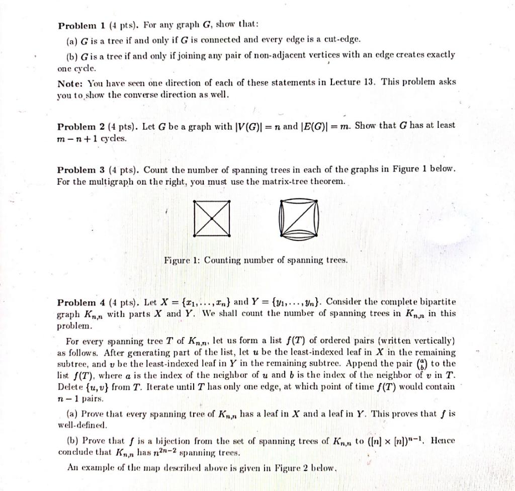 Solved Using graphs and proofs provide a solution for all | Chegg.com