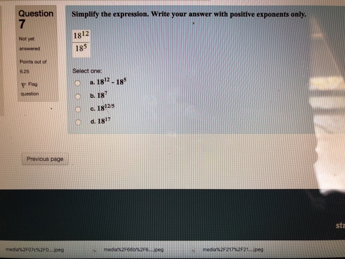 Solved Question Simplify the expression. Write your answer | Chegg.com