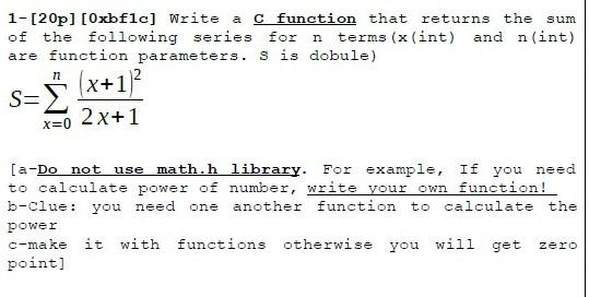Solved Can I get a solution to this question with a C code? | Chegg.com