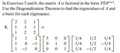 Solved In Exercises 5 and 6, the matrix A is factored in the | Chegg.com