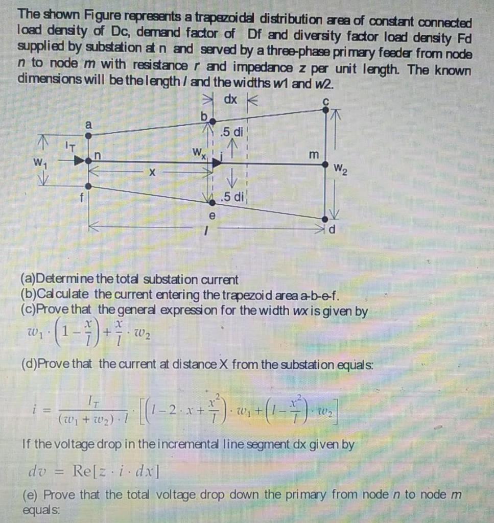 Solved The shown Figure represents a trapezoidal | Chegg.com