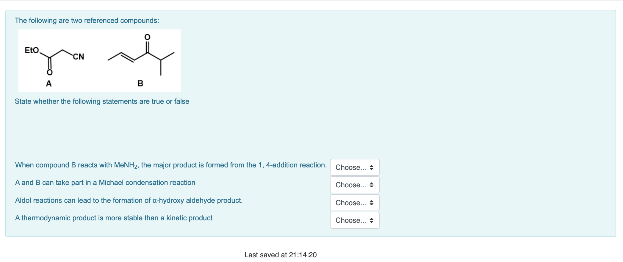 Solved The following are two referenced compounds: Eto. CN | Chegg.com