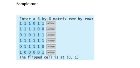 Solved Suppose you are given a 6-by-6 matrix filled with 0 | Chegg.com