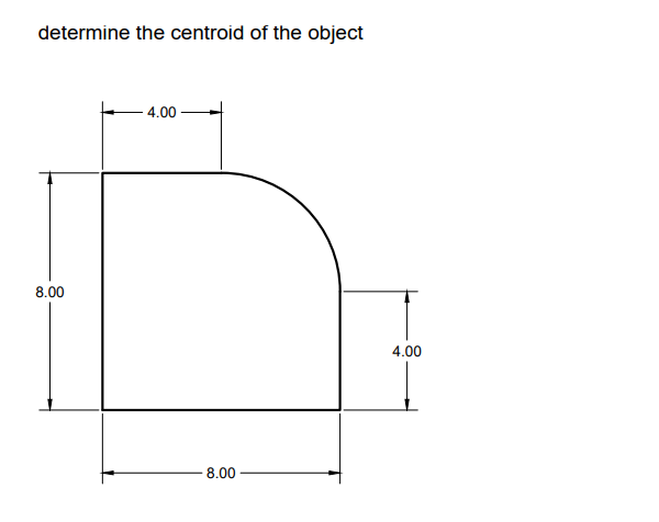Solved determine the centroid of the object | Chegg.com