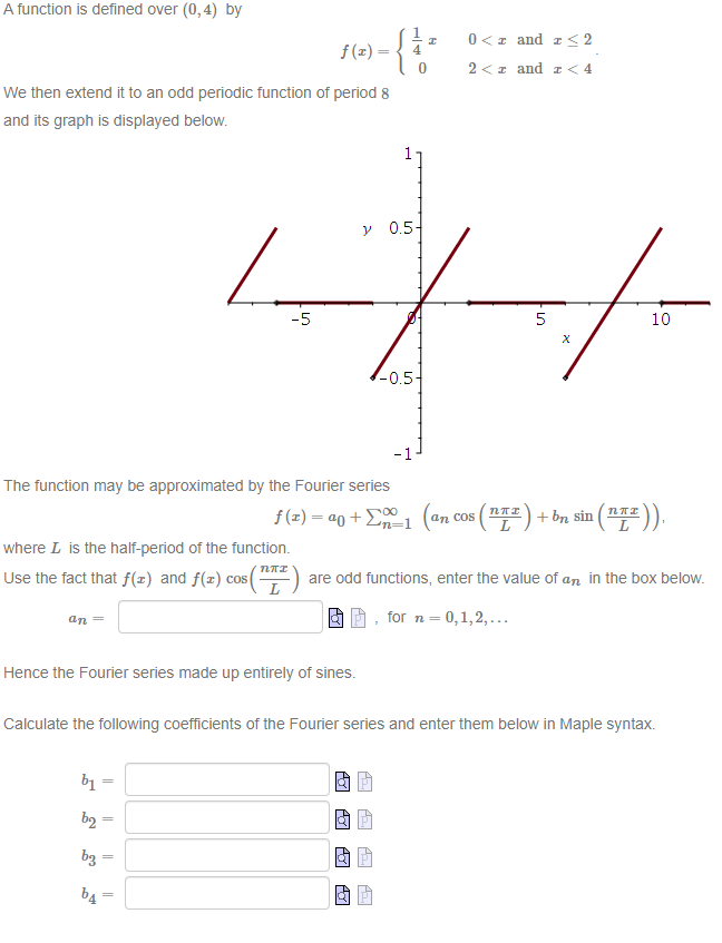 Solved A function is defined over (0,4) | Chegg.com