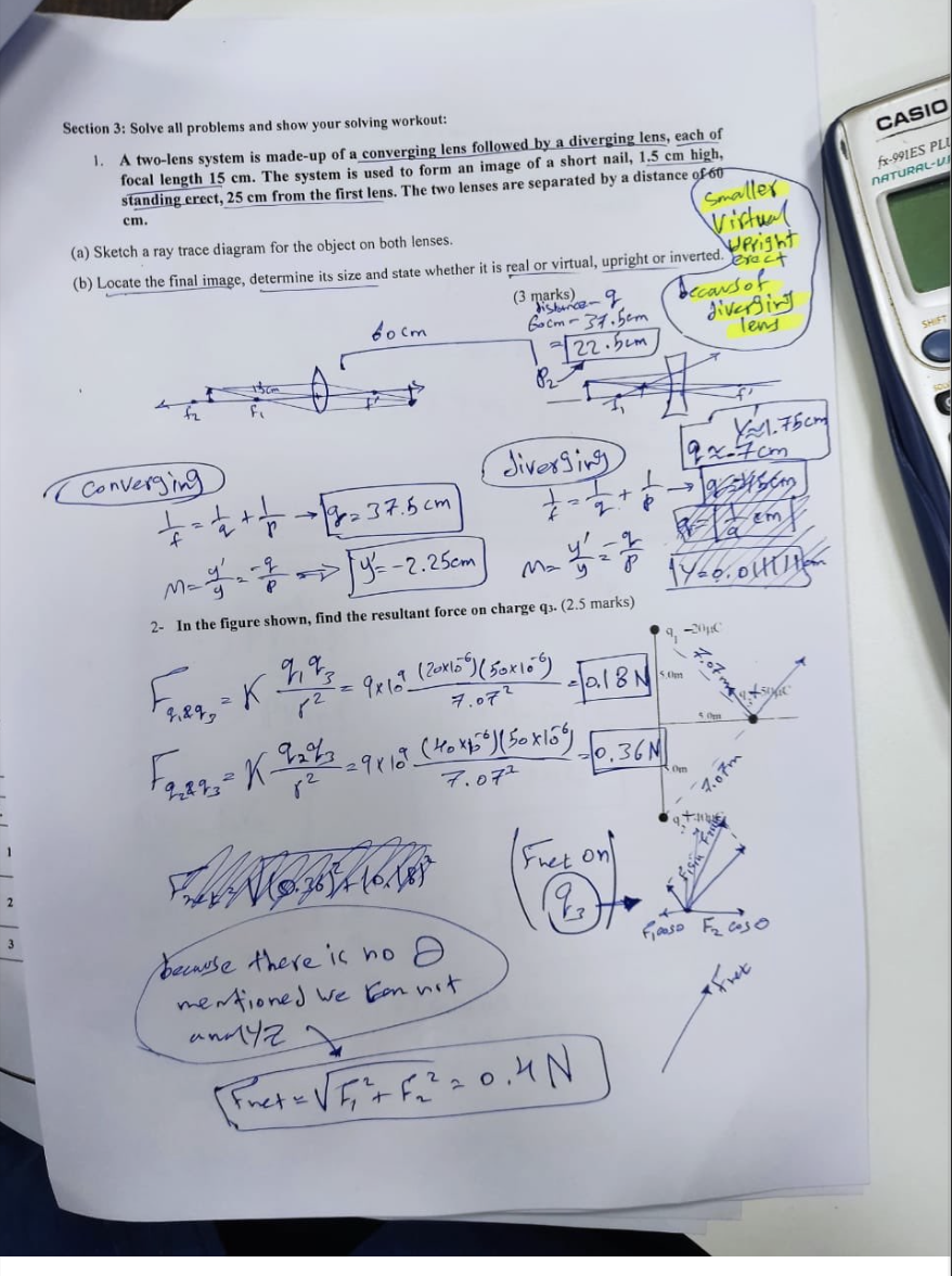 Solved Section 3: Solve all problems and show your solving | Chegg.com