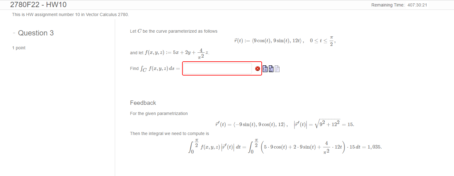 Solved This is HW assignment number 10 in Vector Calculus | Chegg.com