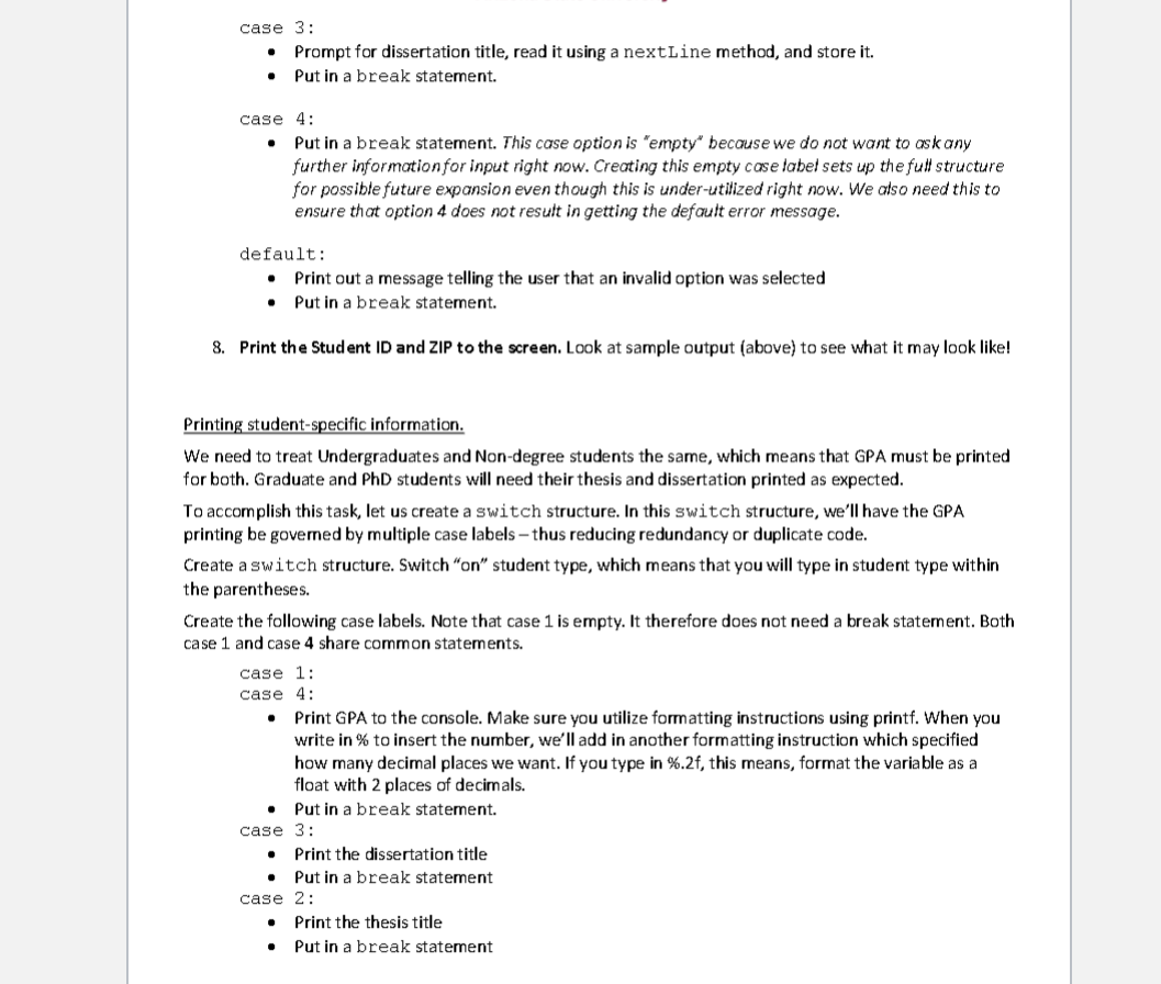 Solved You will be using the Eclipse IDE for your Java | Chegg.com