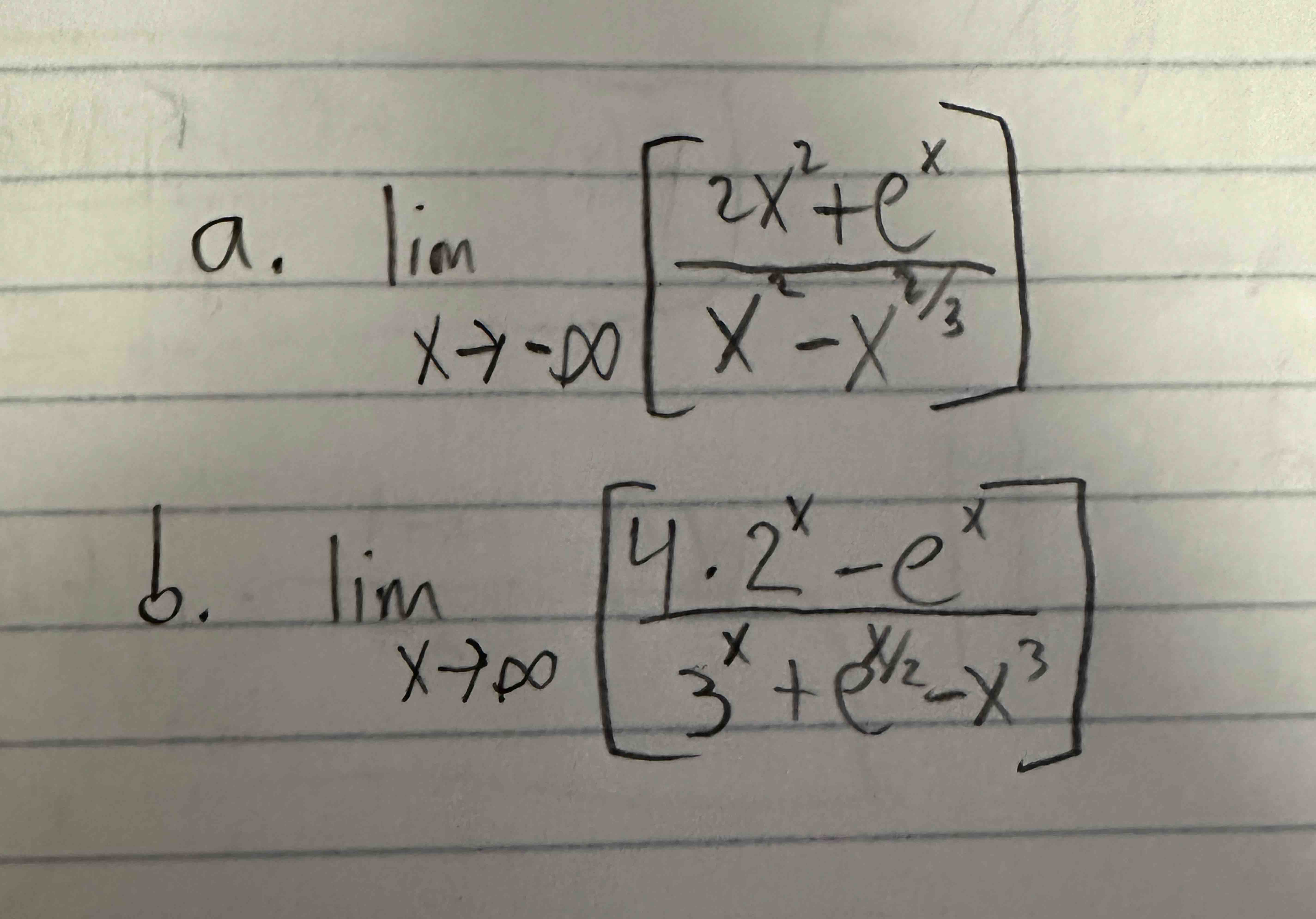 Solved Computate the following limits | Chegg.com