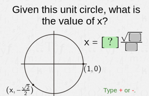 Solved Given this unit circle, what is the value of x ? | Chegg.com