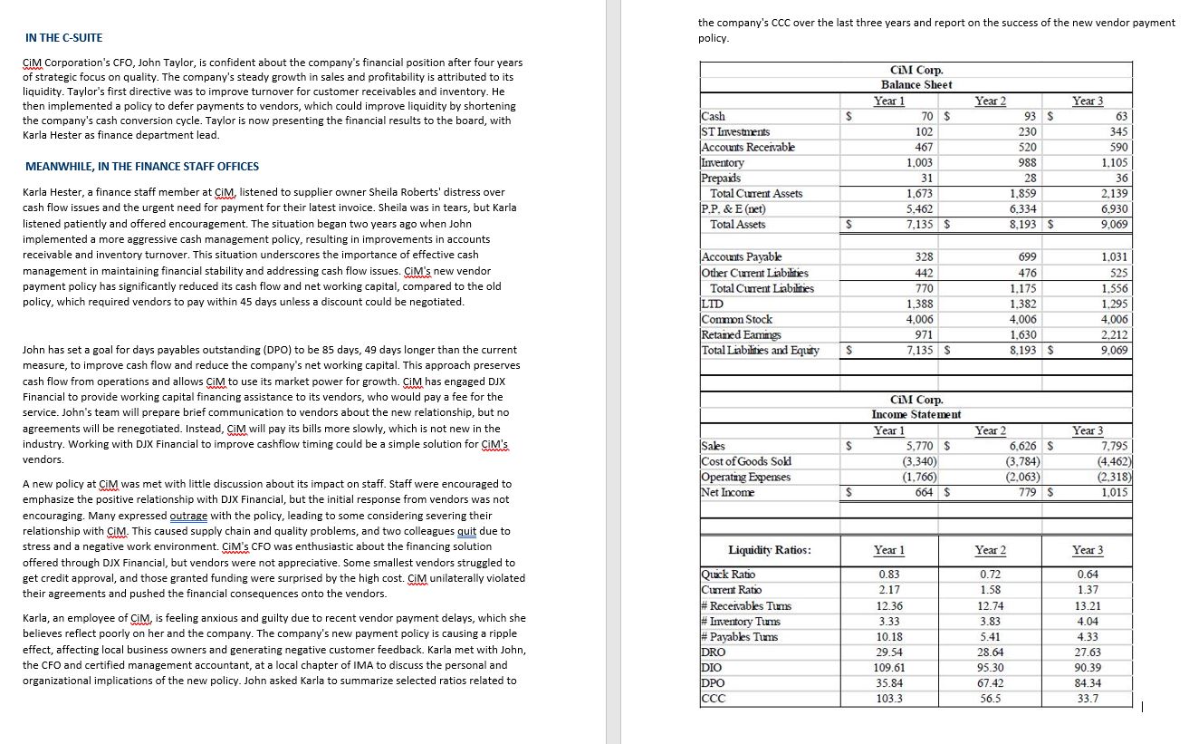 Solved case study analysis, to prepare synthesis, point of | Chegg.com