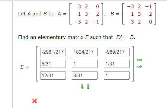 Solved 3 2 0 Let A and B be A B 1 3 -32 2 -1 -3 2-1 1 3 2 3 | Chegg.com