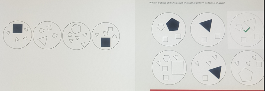 Solved Which option below follows the same pattern as those | Chegg.com
