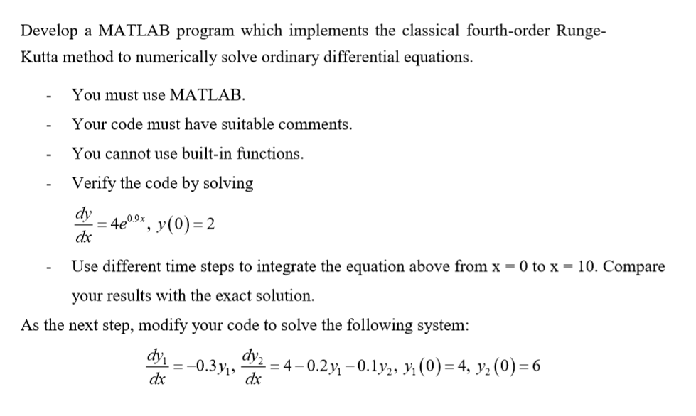 Solved It Is A Project For A Computational Methods In 6394