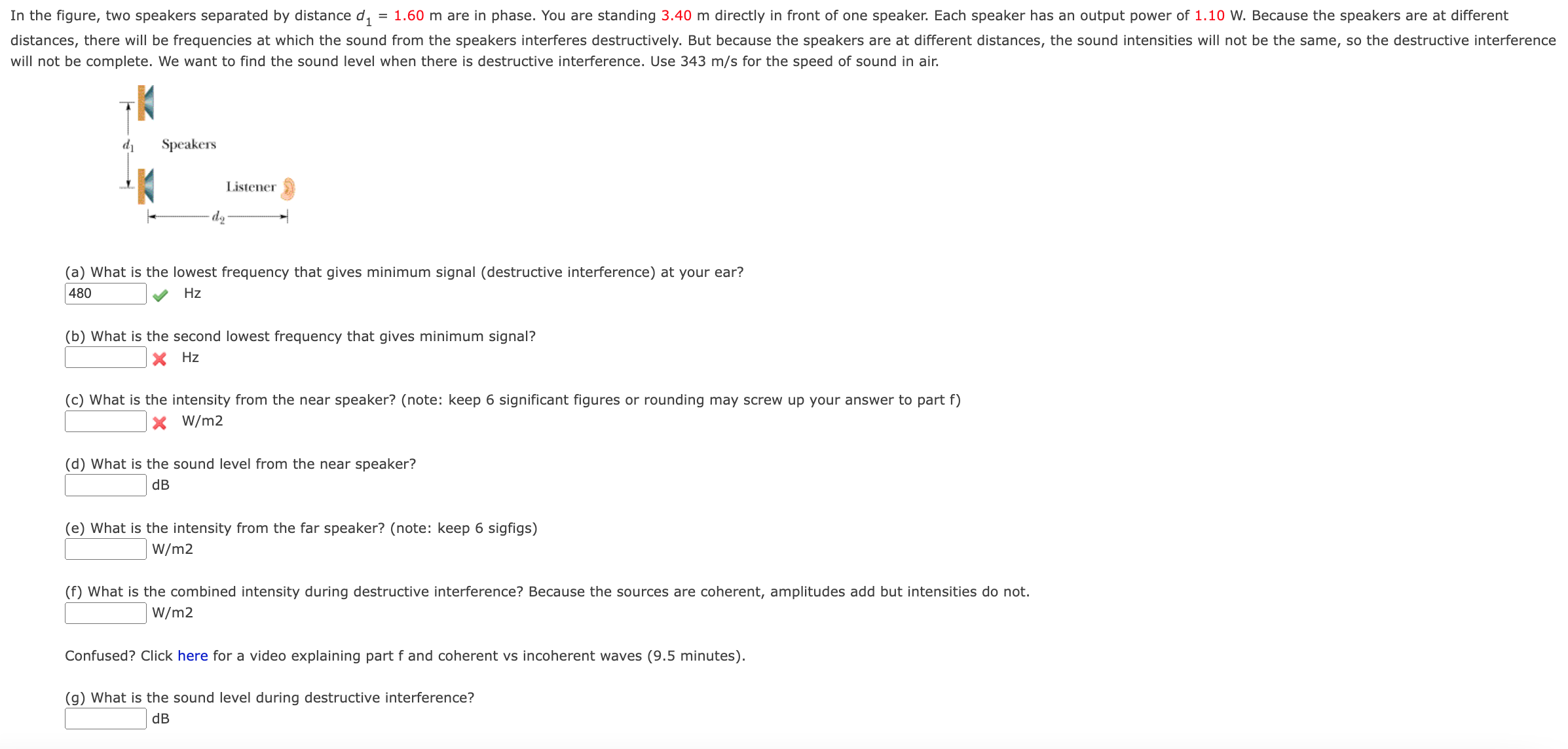 Solved will not be complete. We want to find the sound level | Chegg.com