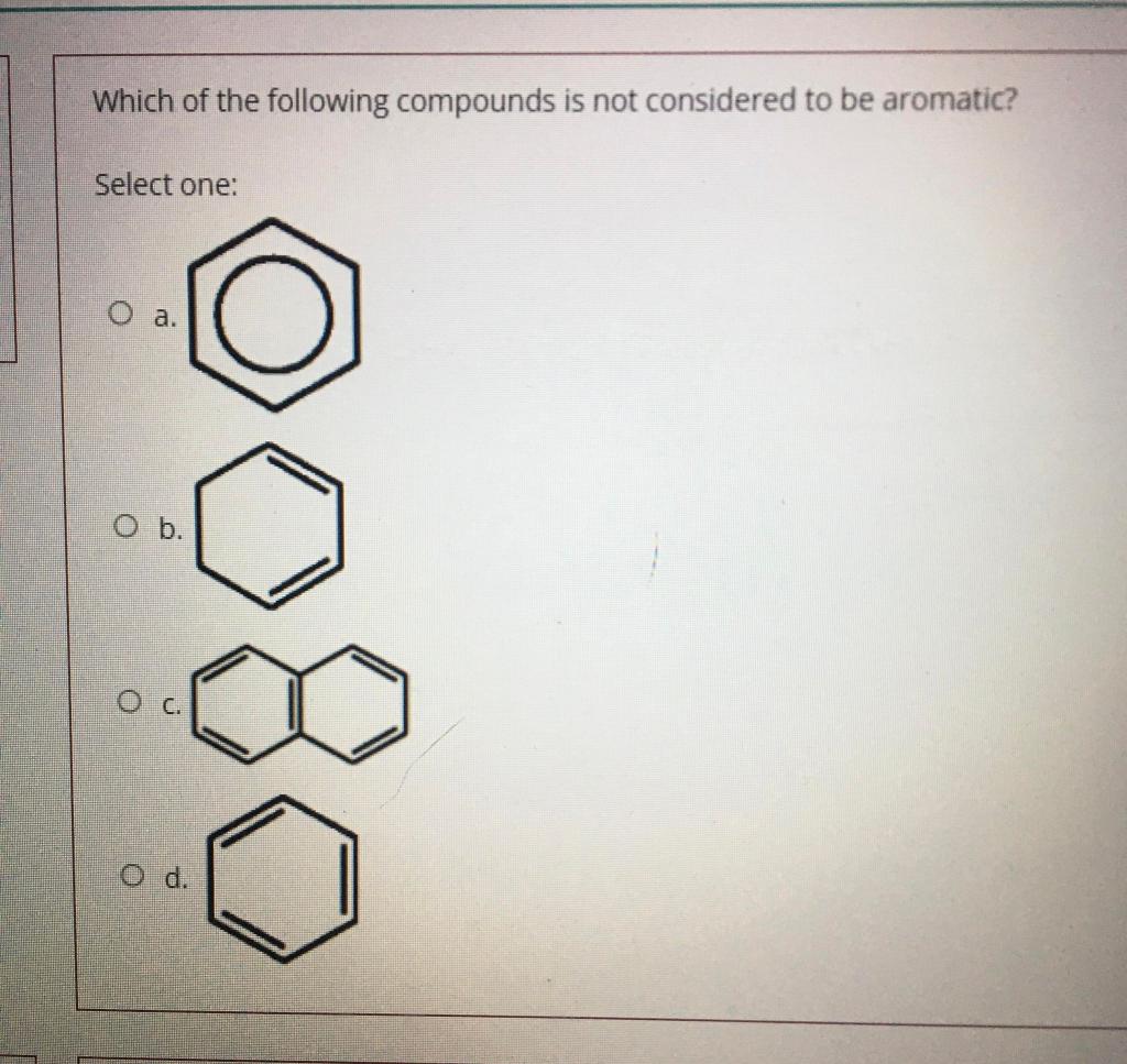 Solved Which of the following compounds is not considered to | Chegg.com