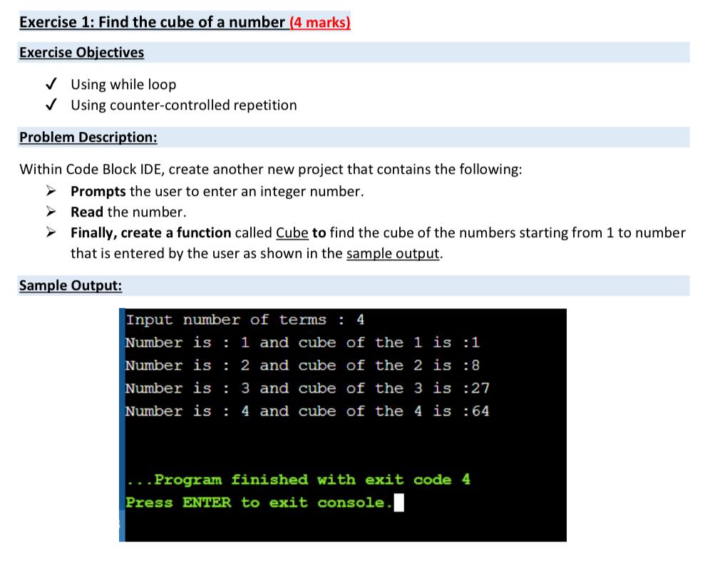 Solved Pre-Lab - (2 marks) Exercise Objectives Simple | Chegg.com