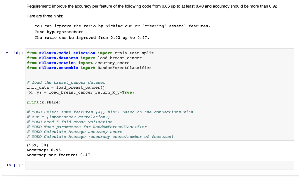 RF Accuracy Improvement This is inspired by examples | Chegg.com