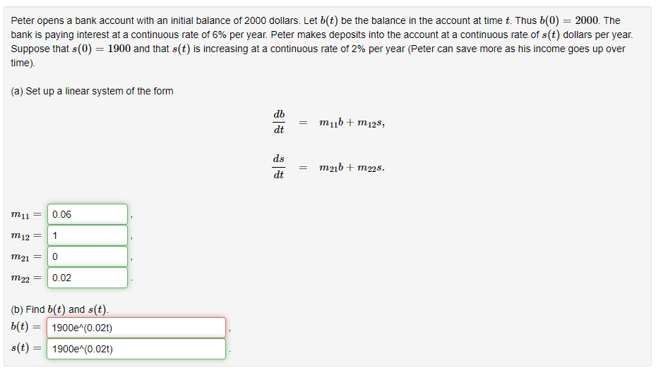 Solved Peter opens a bank account with an initial balance of | Chegg.com