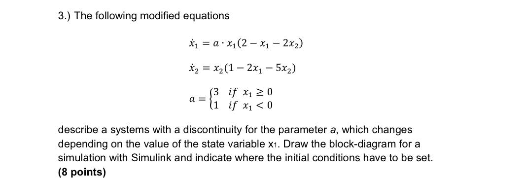 3.) The following modified equations | Chegg.com