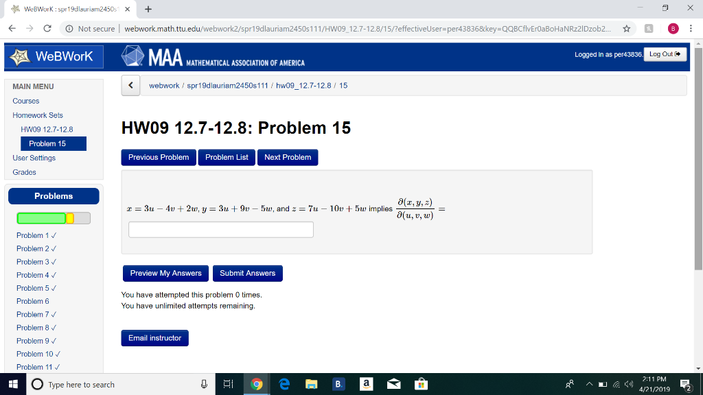 Solved α → ⓘNot secure ☆ webwork math | Chegg.com