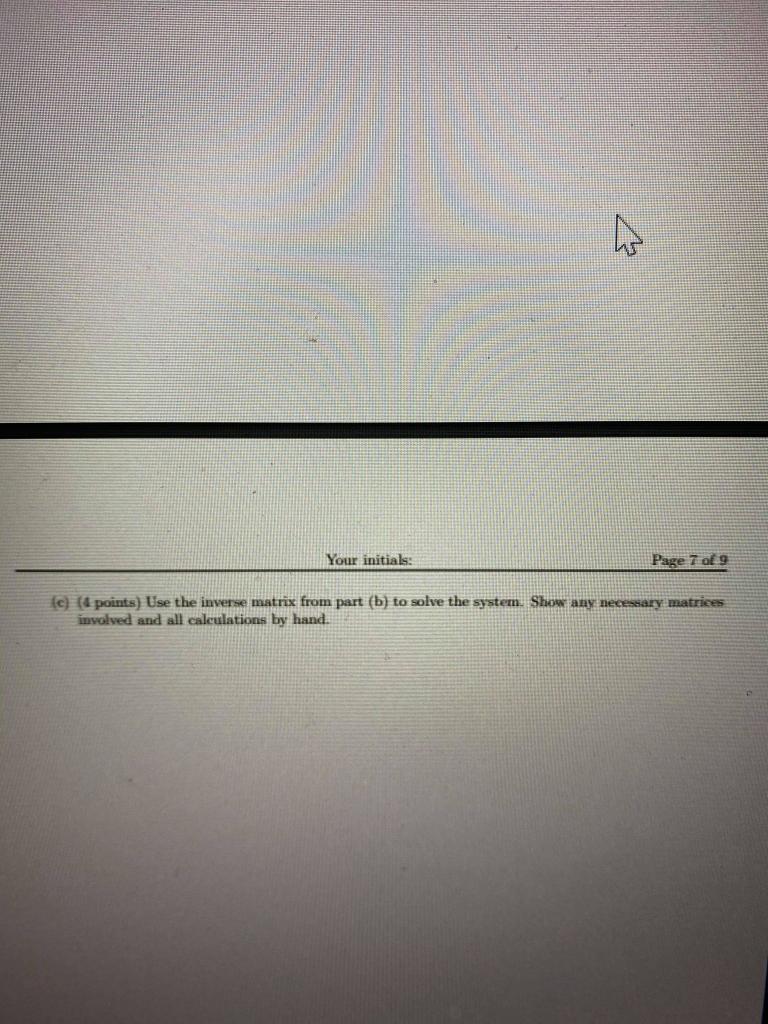 Solved Your initials: Page 7 of 9 le) ( points) Use the | Chegg.com