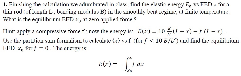 Solved Finishing the calculation we adumbrated in class, | Chegg.com