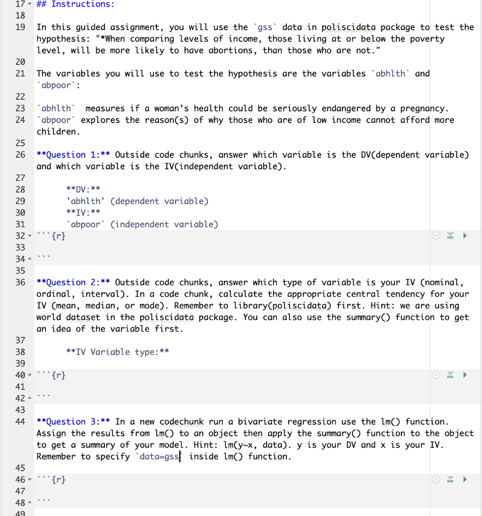 Solved \#\# Instructions: In this guided assignment, you | Chegg.com