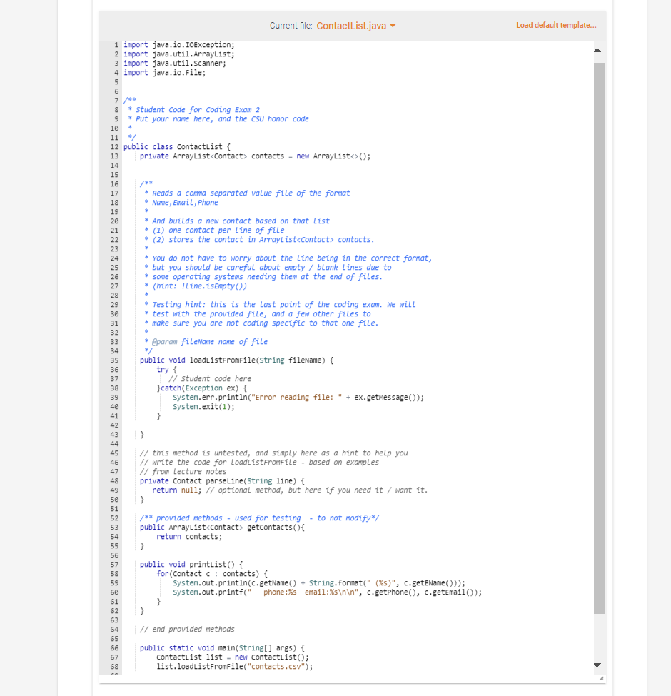 Solved PLEASE HELP FIX MY CODE SO IT FITS THE GUIDELINES | Chegg.com