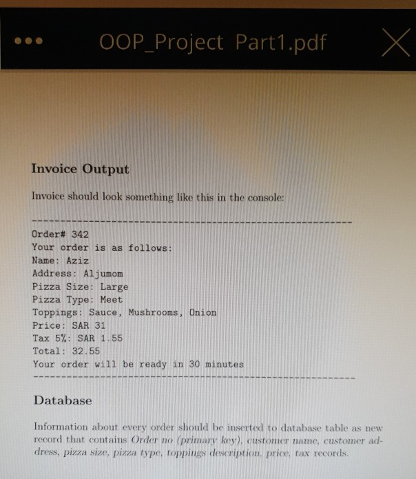Solved Object-Oriented Programming (23162104-4) Project - | Chegg.com