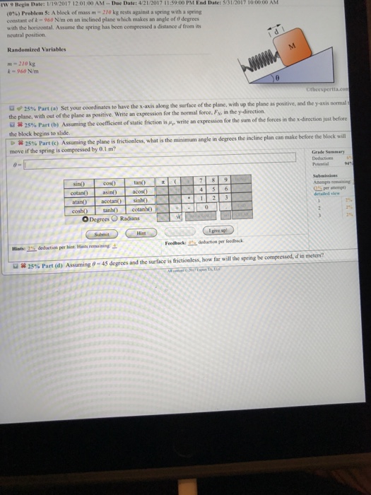 Solved 7 11:59.00 PM End Date: 513 2:01:00 AM Due Date: 4/2 | Chegg.com
