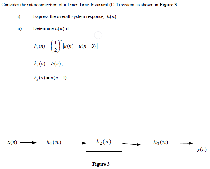 Solved Consider the interconnection of a Liner | Chegg.com