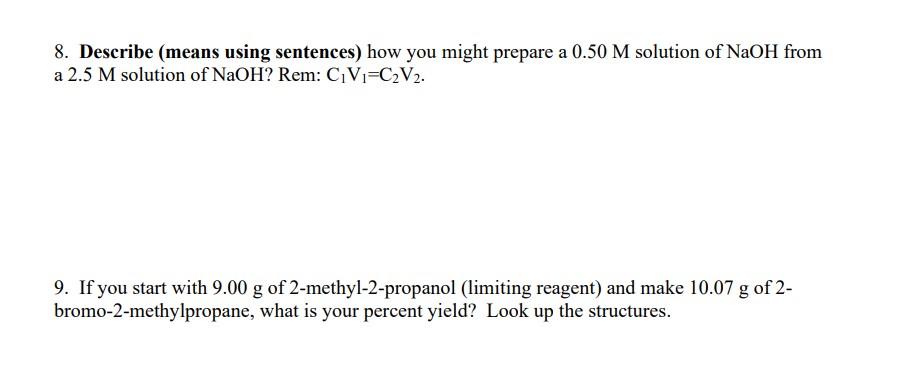 Solved 8. Describe (means using sentences) how you might | Chegg.com